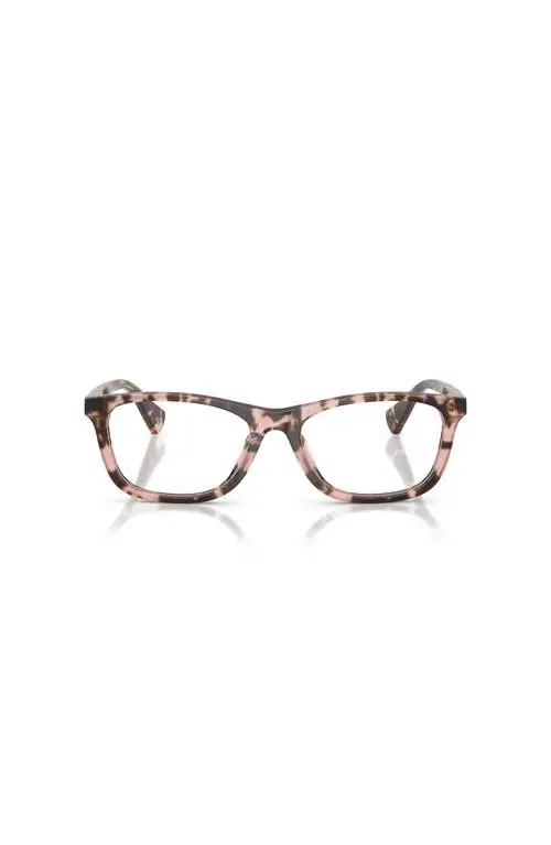 Ralph Lauren 55mm Rectangle Full Rim Eyeglasses - Tortoise