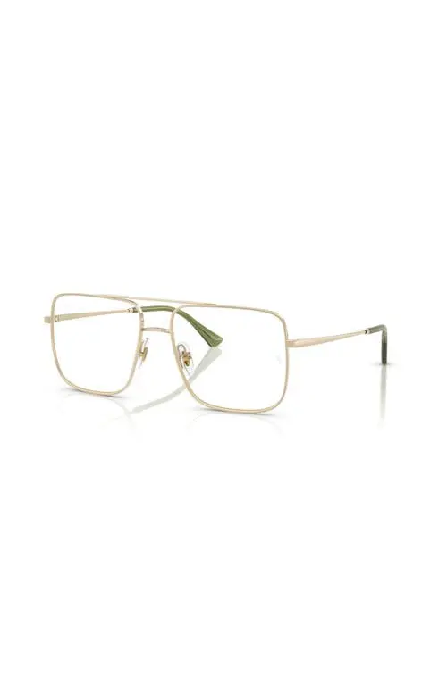 Ray-ban 54mm Square Eyeglasses - Gold