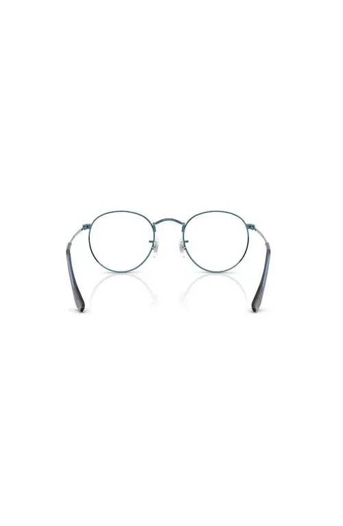 Ray-ban Round Metal Eyeglasses - Blue