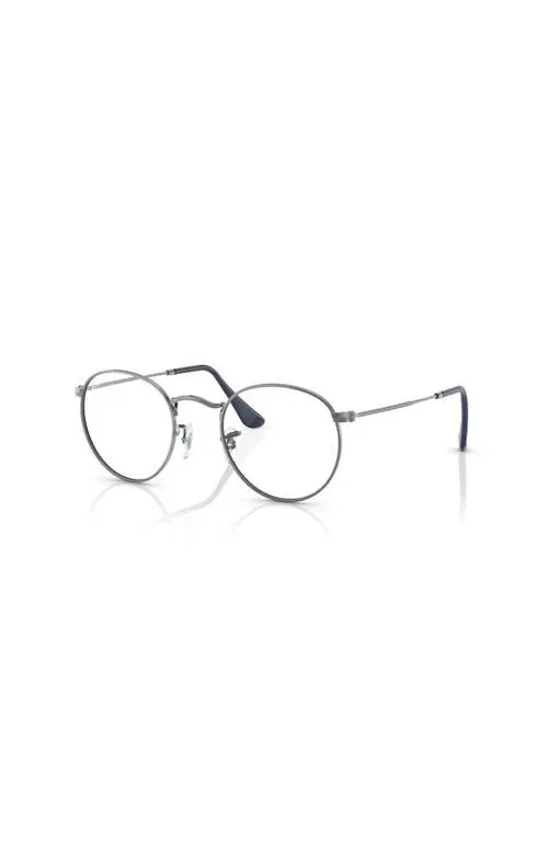 Ray-ban Round Metal Eyeglasses - Grey