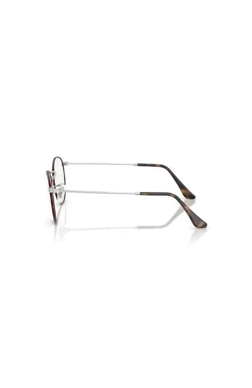 Ray-ban Round Metal Eyeglasses - Tortoise Light