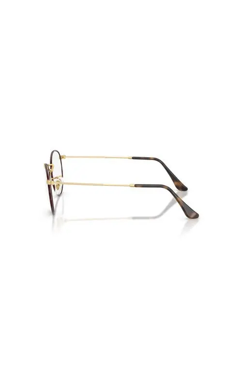 Ray-ban Round Metal Eyeglasses - Tortoise