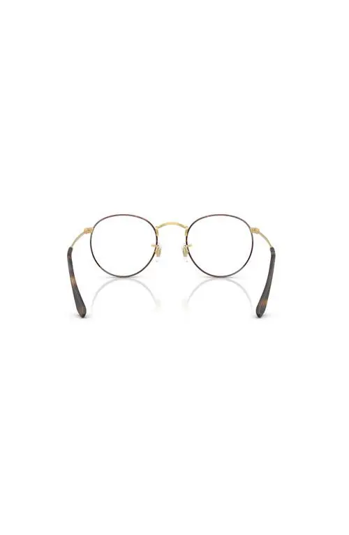 Ray-ban Round Metal Eyeglasses - Tortoise