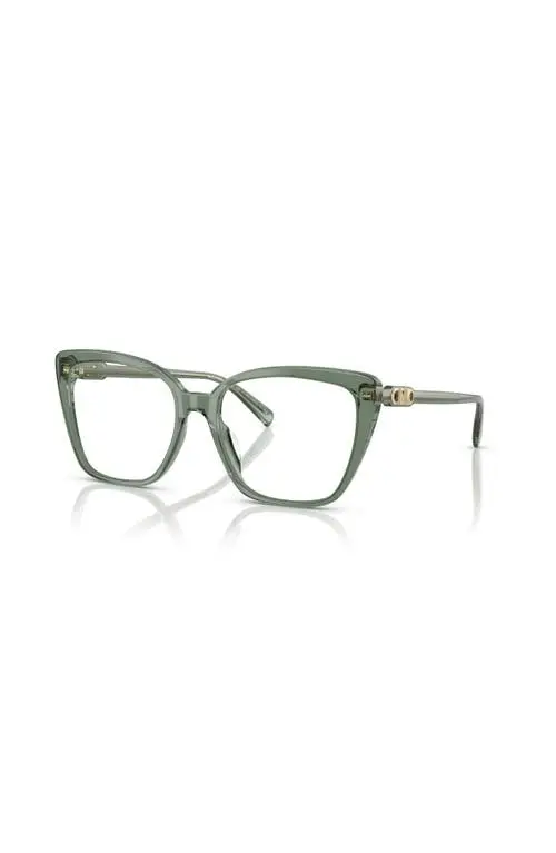 Michael Kors 55mm Square Optical Glasses - Green