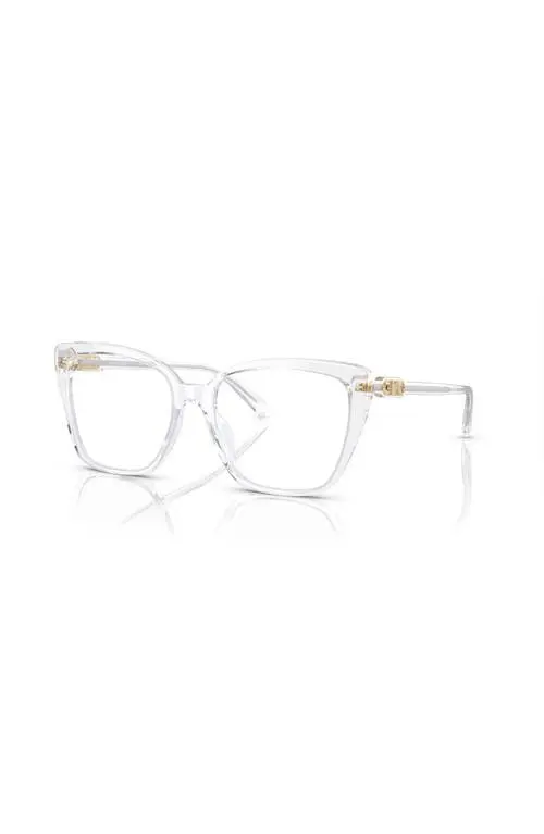 Michael Kors 55mm Square Optical Glasses - Transparent