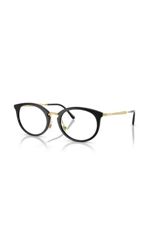 Ray-ban 53mm Oval Eyeglasses - Black