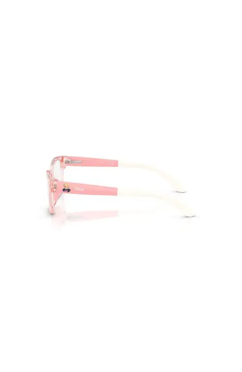 Polo Ralph Lauren 45mm Rectangle Full Rim Optical Glasses - Pink
