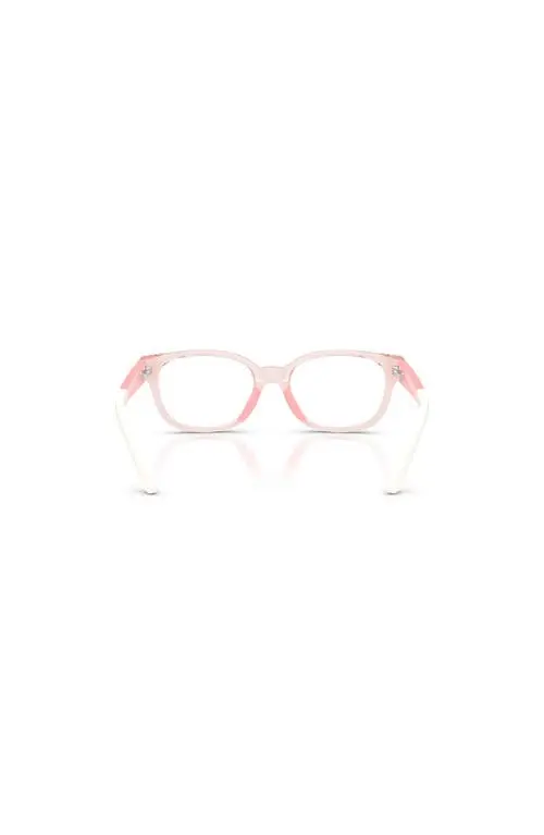 Polo Ralph Lauren 45mm Rectangle Full Rim Optical Glasses - Pink