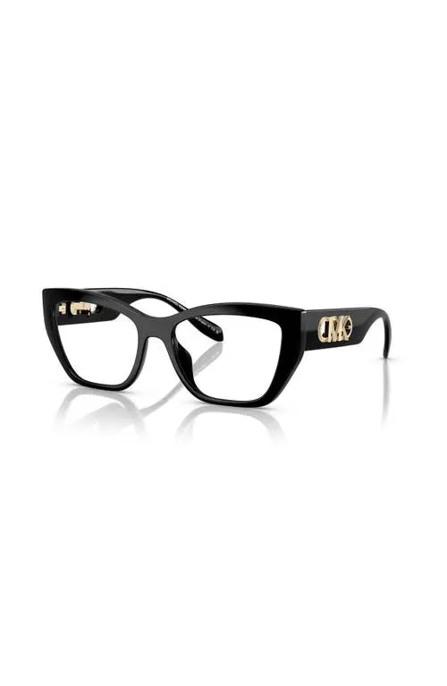 Michael Kors 54mm Square Optical Glasses - Black