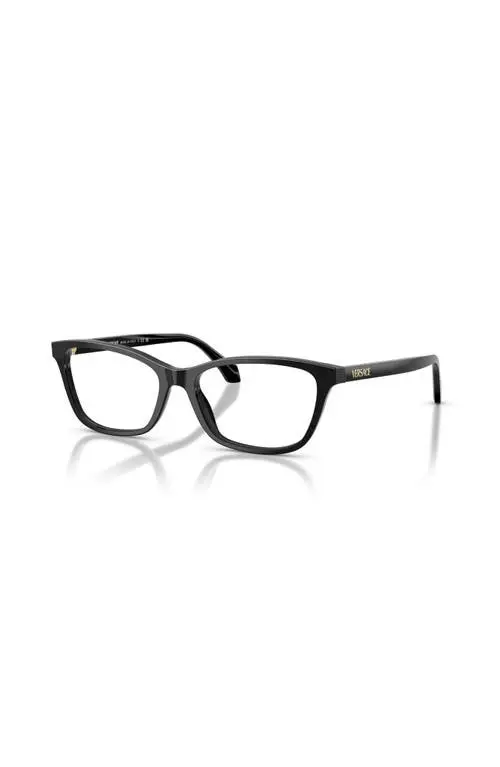 Versace 54mm Cat Eye Optical Glasses - Black