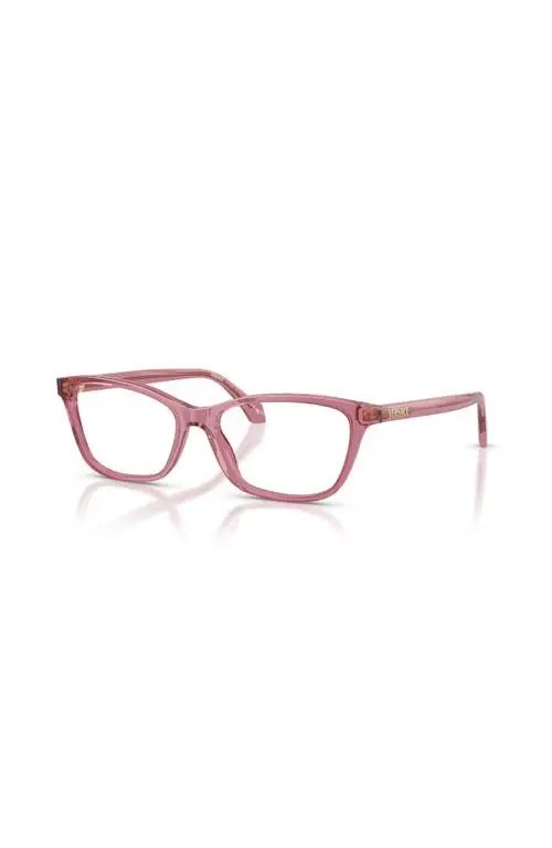 Versace 54mm Cat Eye Optical Glasses - Red