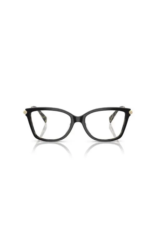 Michael Kors 52mm Square Optical Glasses - Black