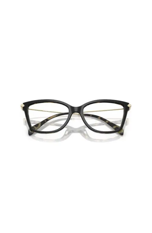 Michael Kors 52mm Square Optical Glasses - Black