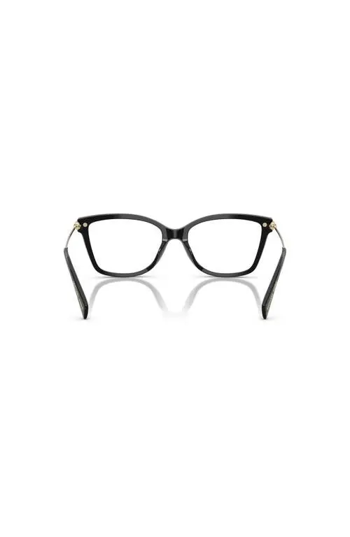 Michael Kors 52mm Square Optical Glasses - Black