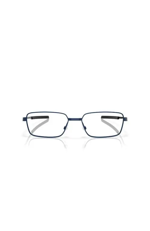 Oakley 55mm Rectangle Full Rim Eyeglasses - Blue