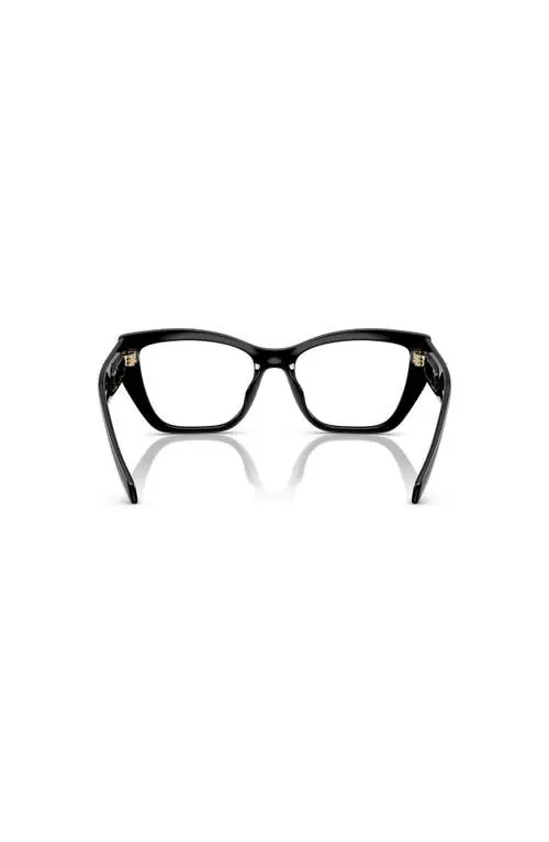 Michael Kors 52mm Square Full Rim Optical Glasses - Black