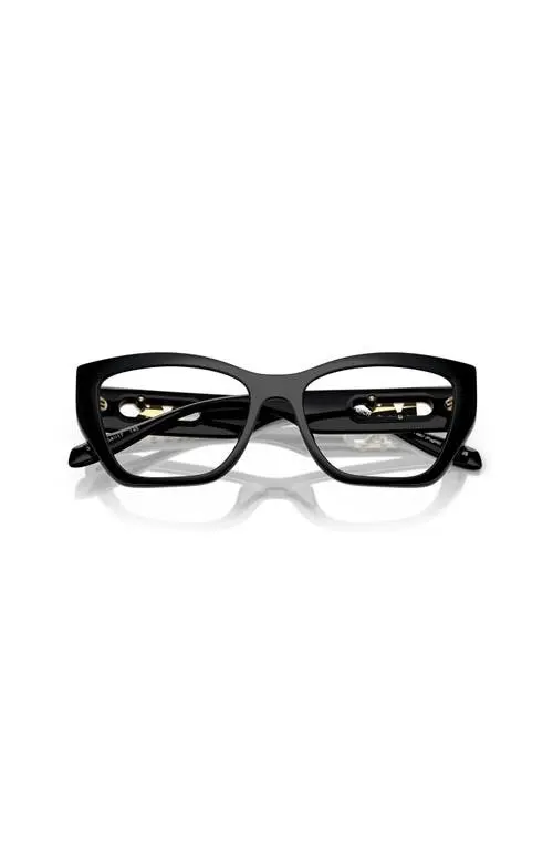 Michael Kors 52mm Square Full Rim Optical Glasses - Black
