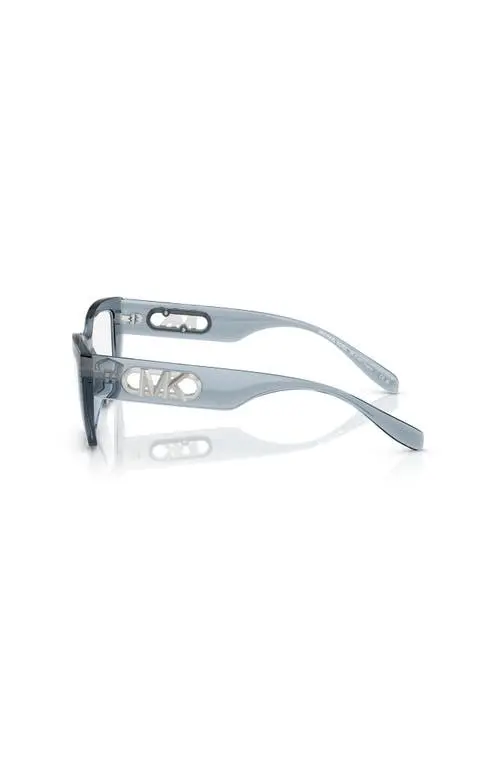 Michael Kors 52mm Square Full Rim Optical Glasses - Blue