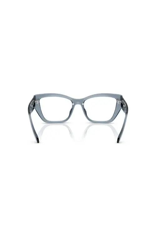 Michael Kors 52mm Square Full Rim Optical Glasses - Blue