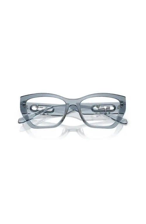 Michael Kors 52mm Square Full Rim Optical Glasses - Blue