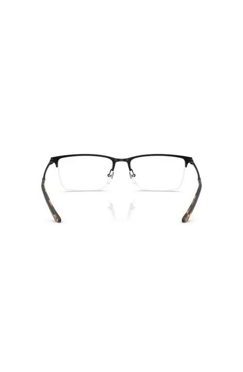 Emporio Armani Rectangle Eyeglasses - Black