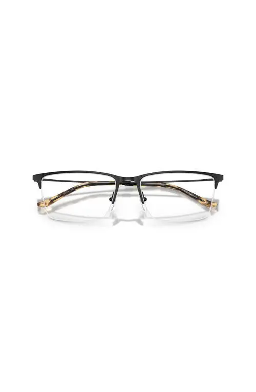 Emporio Armani Rectangle Eyeglasses - Black
