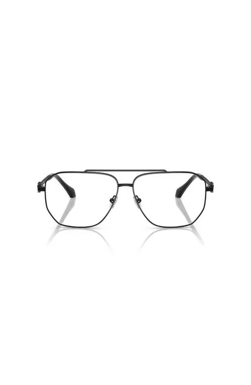 Versace 59mm Square Optical Glasses - Black