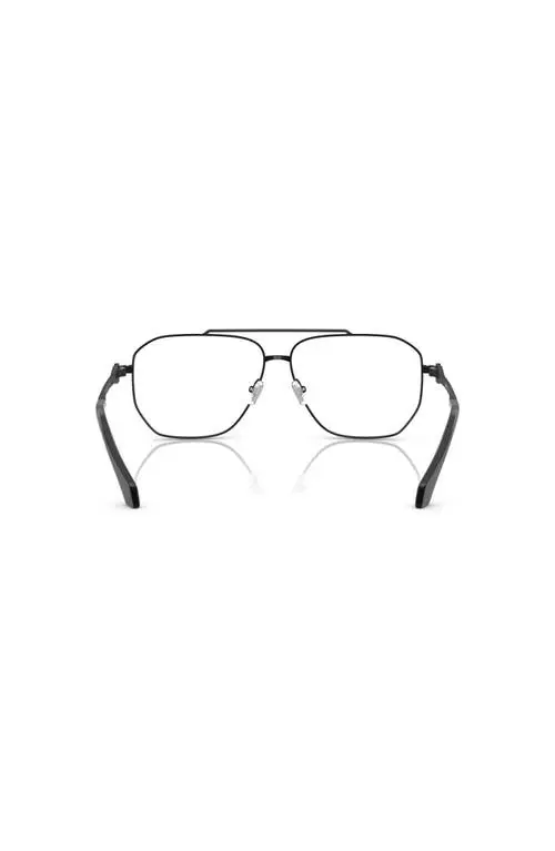 Versace 59mm Square Optical Glasses - Black