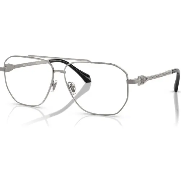 Versace 59mm Square Optical Glasses - Silver