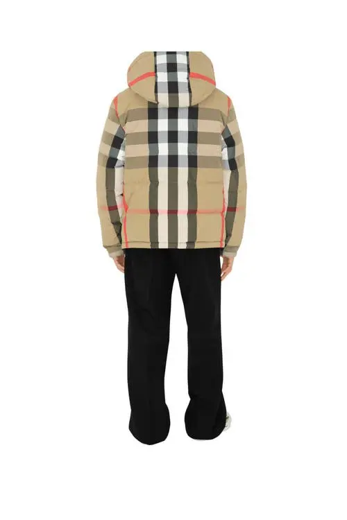 Burberry Reversible Check Nylon Puffer Jacket - Archive Beige