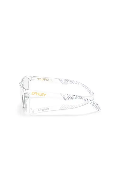 Oakley 50mm Round Full Rim Eyeglasses - Transparent