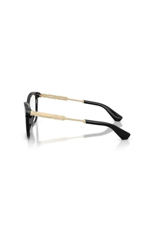 Burberry 52mm Cat Eye Optical Glasses - Black