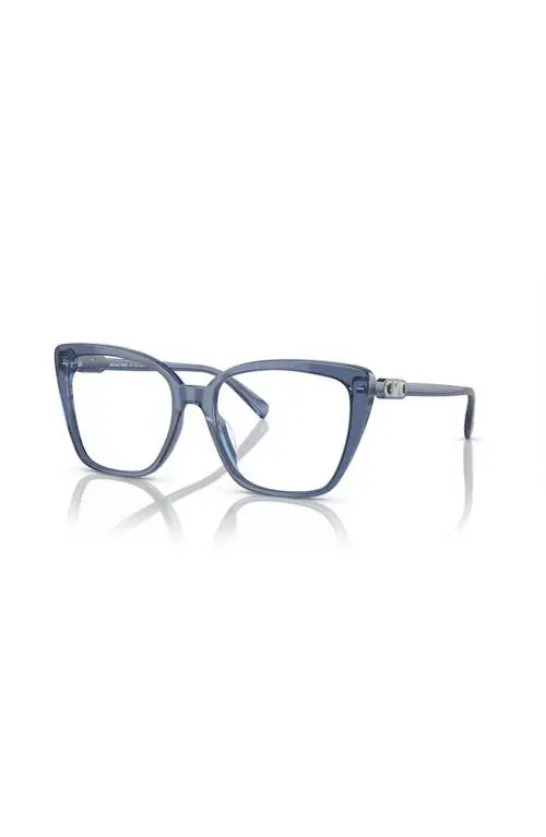Michael Kors 53mm Square Optical Glasses - Blue