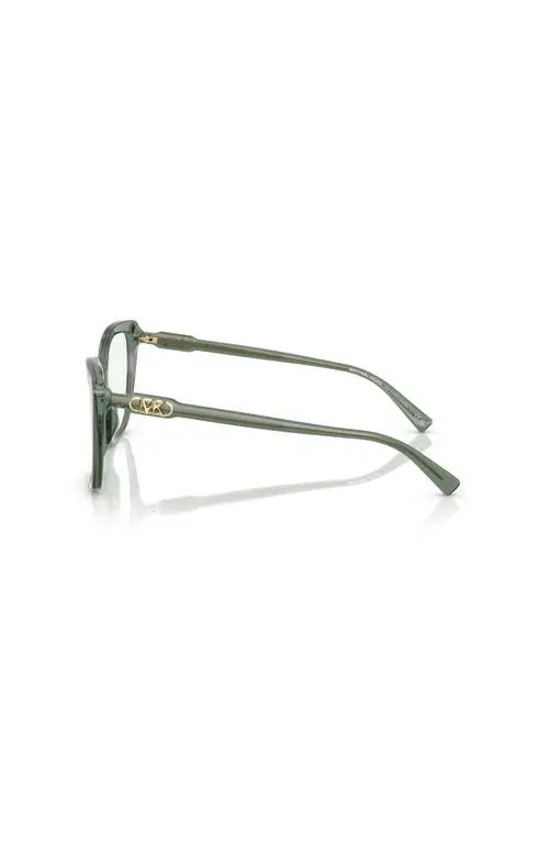 Michael Kors 53mm Square Optical Glasses - Green