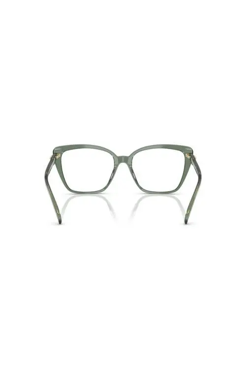 Michael Kors 53mm Square Optical Glasses - Green