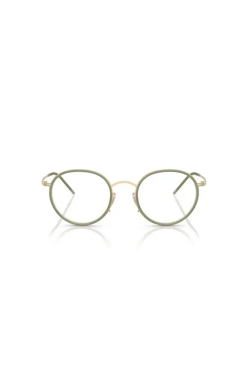 Giorgio Armani Round Full Rim Eyeglasses - Black