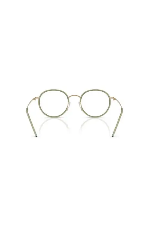 Giorgio Armani Round Full Rim Eyeglasses - Black