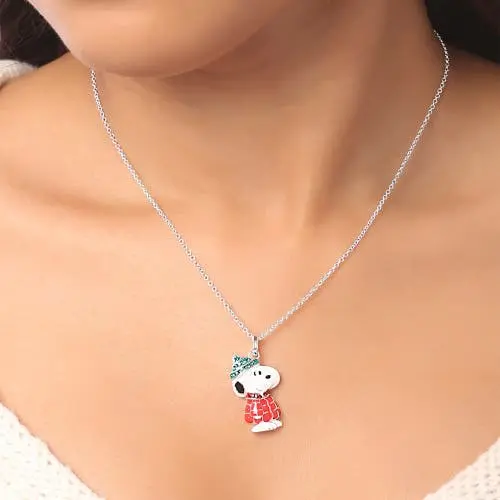 PEANUTS Snoopy Puffer Jacket Pendant
