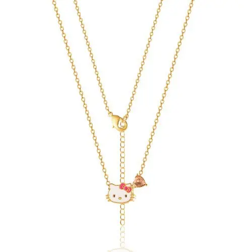 SALLYROSE Hello Kitty Heart Charm Birthstone Necklace