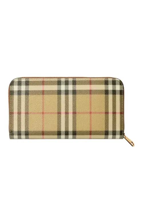 Burberry Check Zip Wallet - Archive Beige