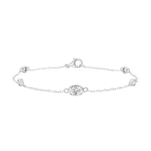 DONATELLO GIAN Sterling Crystal Bracelet - Silver