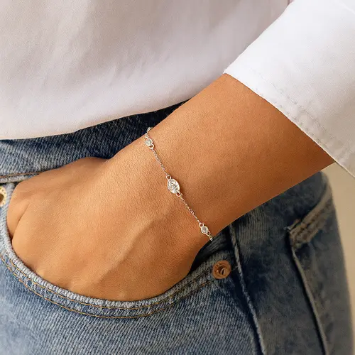 DONATELLO GIAN Sterling Crystal Bracelet