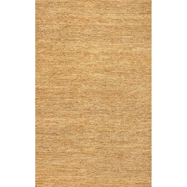 JONATHAN Y Griffin Rustic Farmhouse Woven Jute Solid Area Rug - Natural