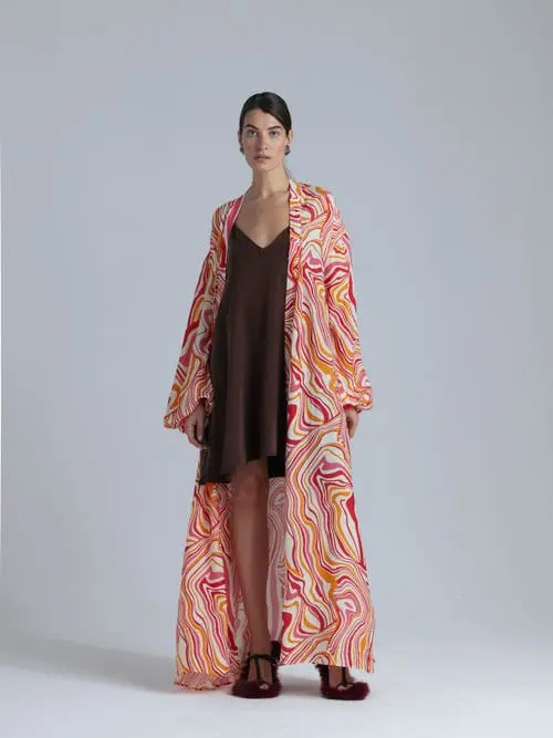 ALAS Airmid Cupro Dress - Rust