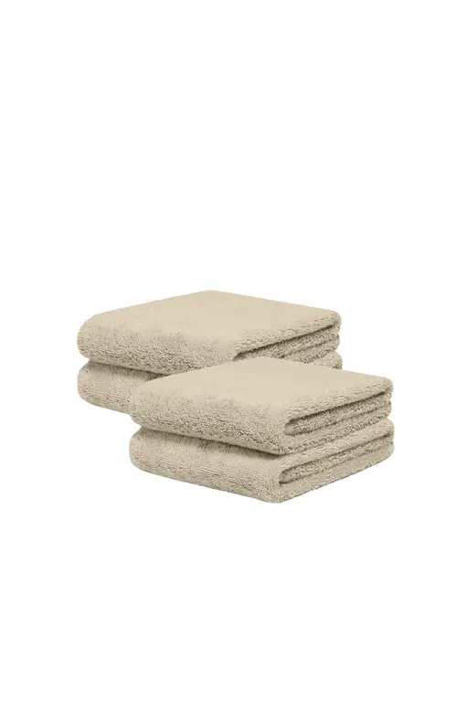 ITALIC Serene Ultraplush Collection Bath Essentials- Bath Towel 4 Pack - Sand