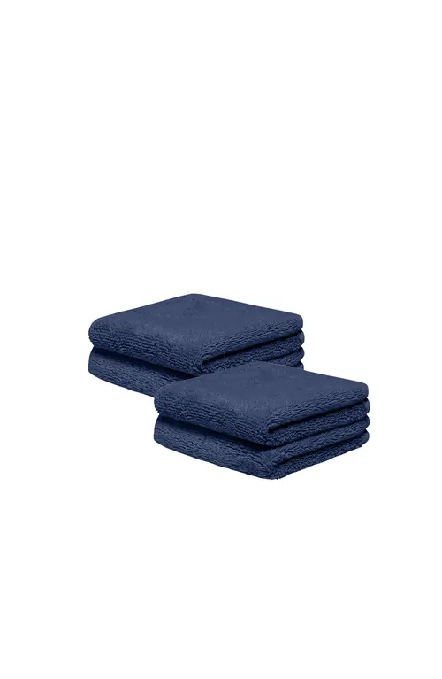 ITALIC Serene Ultraplush Collection Bath Essentials- Washcloths 4 Pack - Dusk