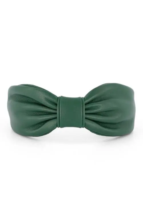 Alexandre De Paris Leather Headband - Green