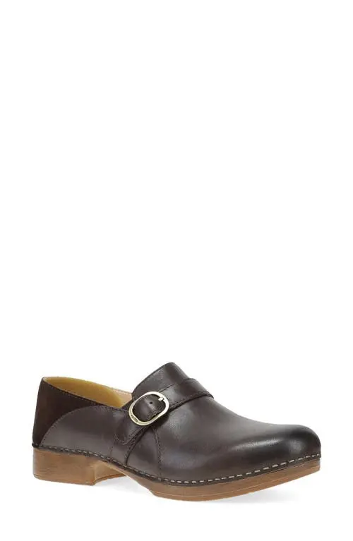 Dansko Margaret Clog - Chocolate Burnished Calf