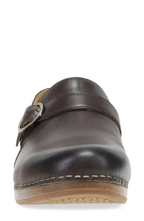 Dansko Margaret Clog - Chocolate Burnished Calf