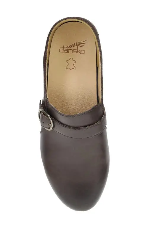 Dansko Margaret Clog - Chocolate Burnished Calf